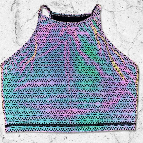 Rage Nation Apparel | Tops | Rage Nation Reflective Crop | Poshmark